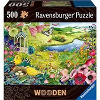 Drvene puzzle slagalica 500 delova za decu i odrasle Divlja bašta Ravensburger 17513