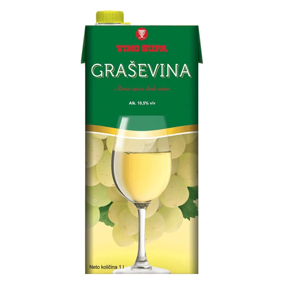 VINO GRASEVINA 2L (6/1#) VINO ZUPA