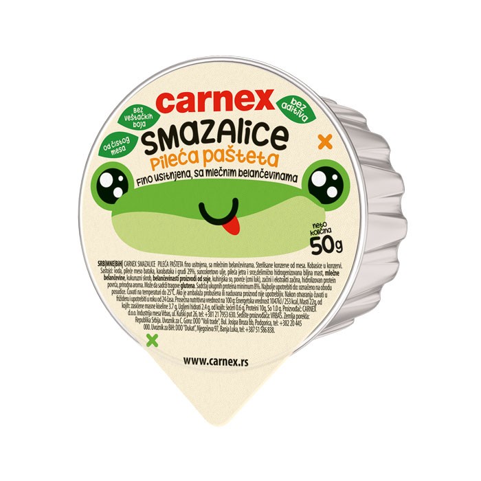 CARNEX SMAZALICE PILECA PASTETA 50gr (20/1#)