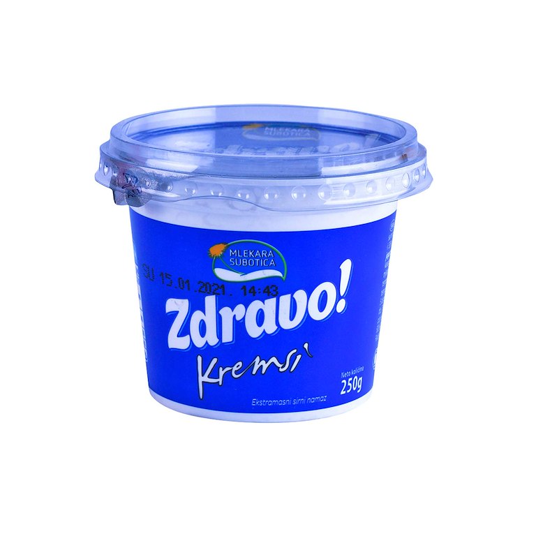 ZDRAVO! KREMSI sirni namaz 250g (6/1#)