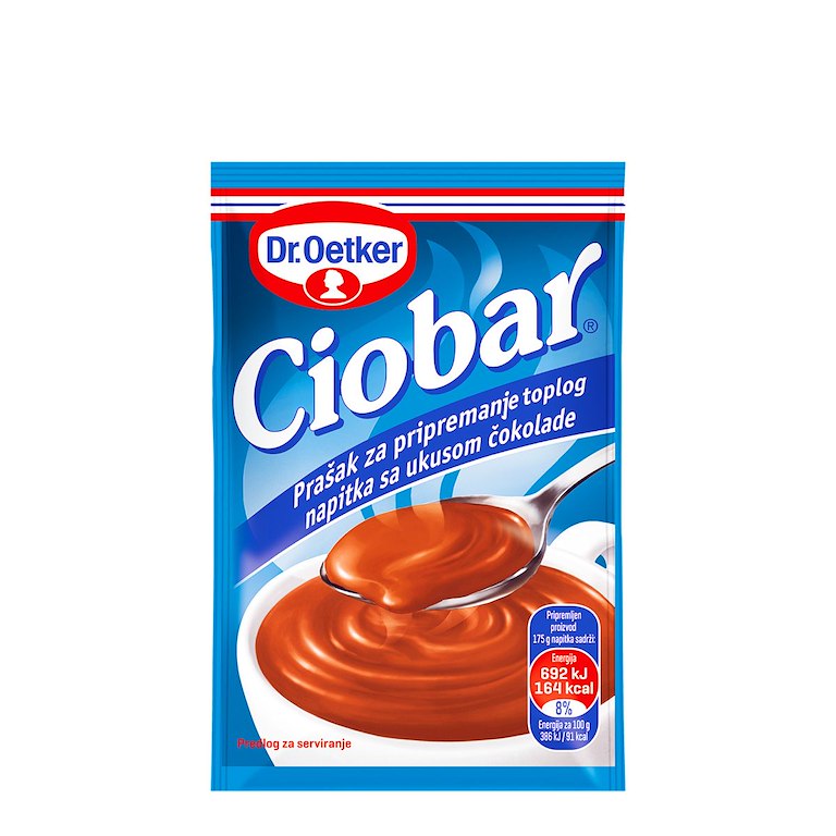 25GR CRNA TOPLA COKOLADA CIOBAR DR.OETKER 5/1