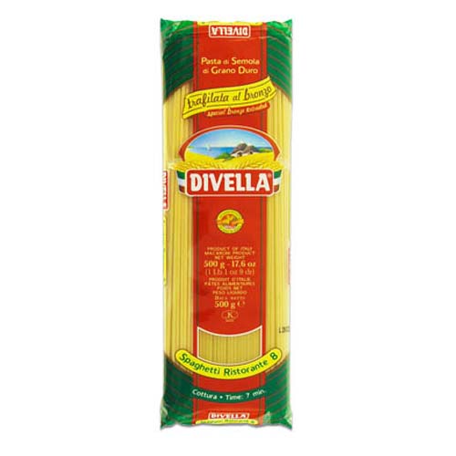 DIVELLA SPAGHETTI RISTORANTE 8 BRONZO-zelene 500gr (24/1#)