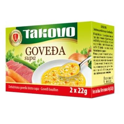 GOVEDJA KOCKA ZA SUPU 44G TAKOVO (48/1#)