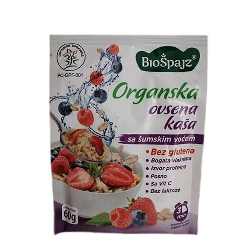 ORGANSKA OVSENA KASA SUMSKO VOCE BIO 60gr (12/#)