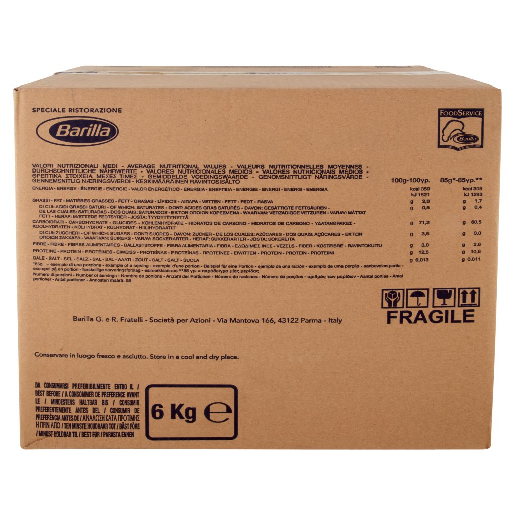 TAGLIATELLE DI SEMOLA BARILLA 6KG