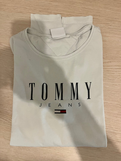 Tommy Jeans bela majica dugih rukava