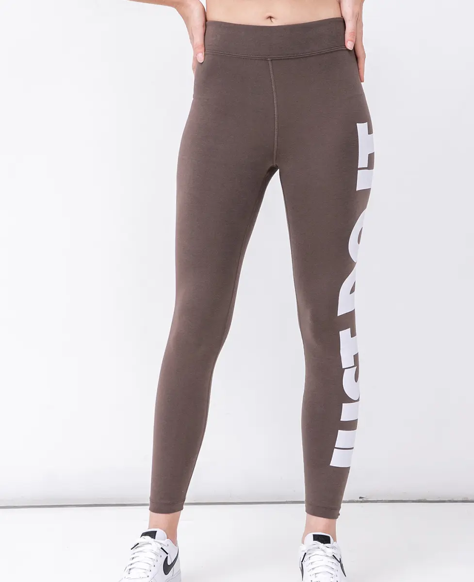 NIKE Ženske helanke Sportswear Essential High-Waisted smeđe