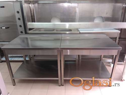 Radni inox stolovi 100x70cm 2 kom