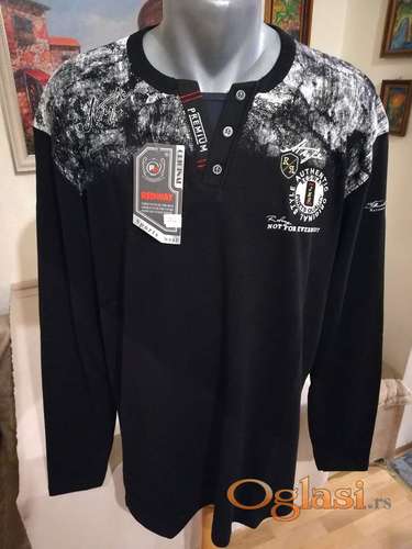 Novi muski pamucni duks Redway u velikom broju 3XL 4XL 5XL 6XL Crni Novo