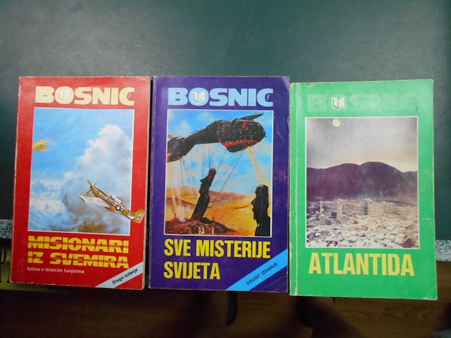 Bosnić - Kolekcija od  3 knjige