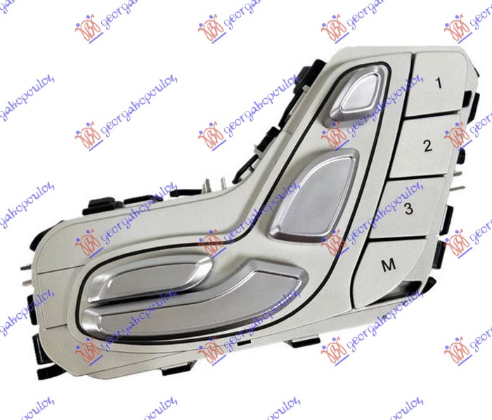 PREKIDAC ZA PODESAVANJE SEDISTA (MEMORIJA) (BELO SVETLO) (3 PIN) - LEVO