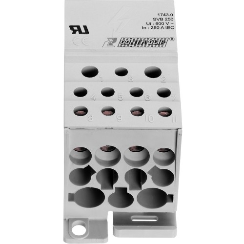 DISTRIBUTIVNI BLOK 250A 1P 1X120/2X35,5X16,4X10 1743.0 CONTA-CLIP