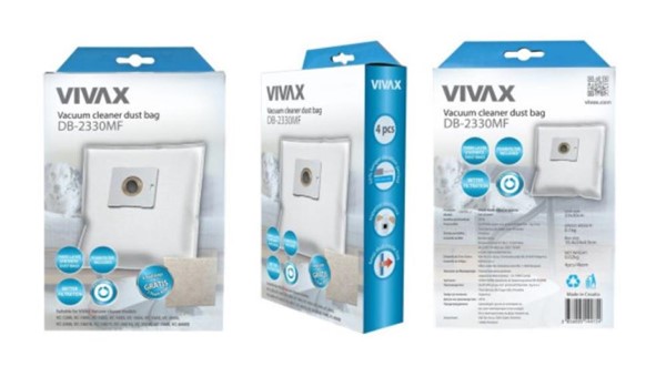 VIVAX HOME Kese za usis. sint. (4kom/pak) + filter