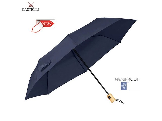 Kišobran na rasklapanje Castelli Monaco plavi - Novo