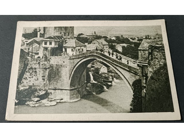 Razglednica Mostar....Rimski most..1924