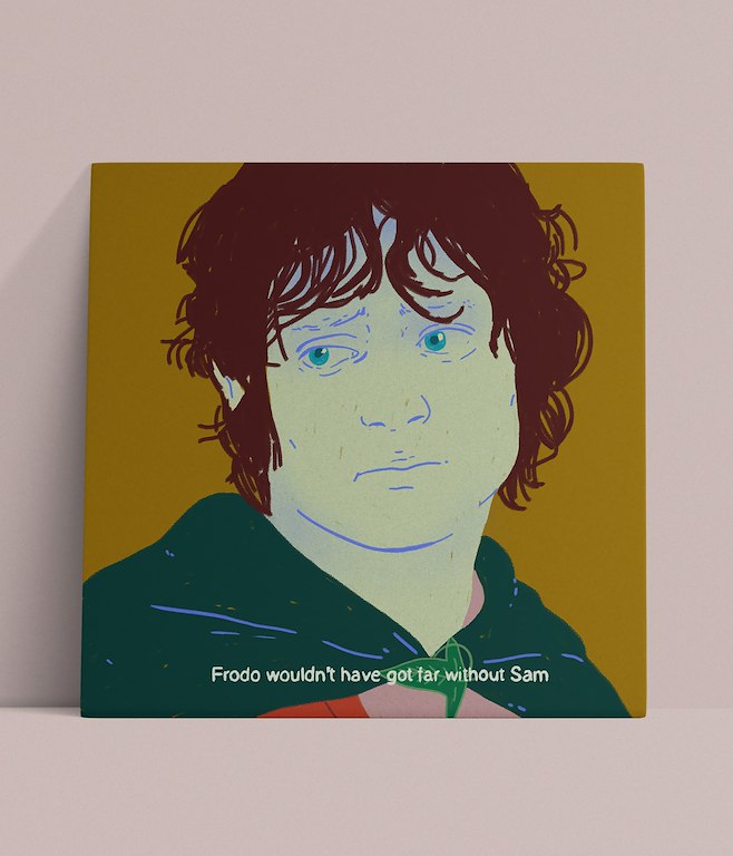 Ilustracija Frodo 20x20cm