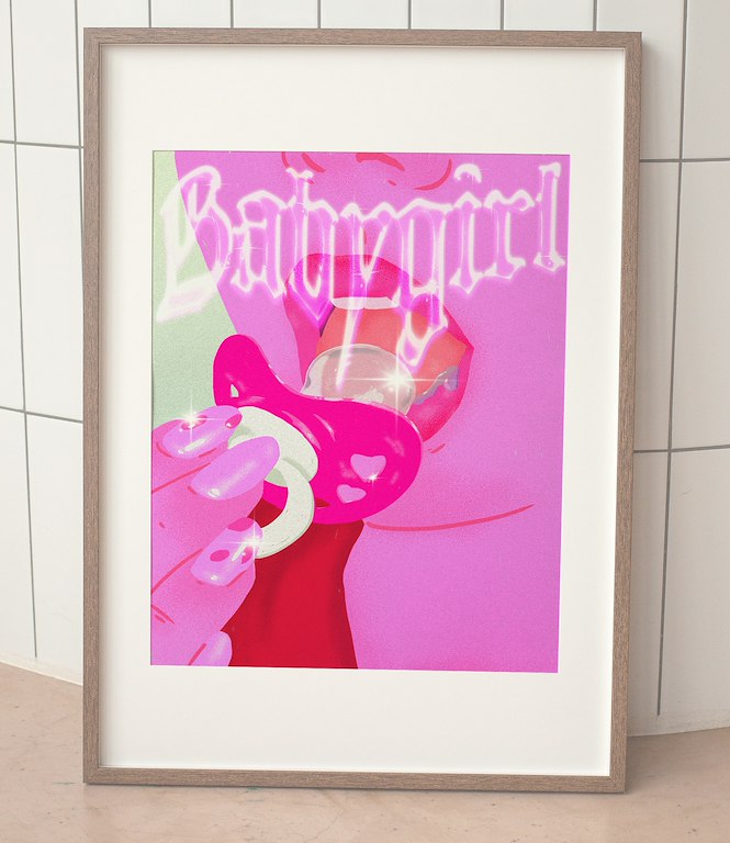 Ilustracija Babygirl x Anastasija Pavić 50x70cm