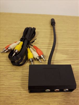 Video adapter 9-pin S-video na YPbPr + kabel