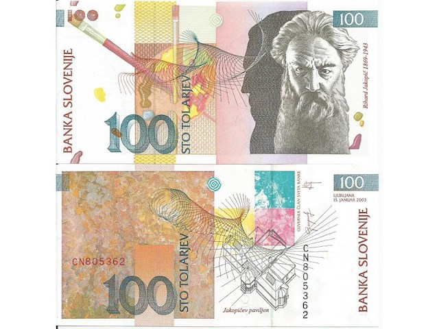 Slovenija 100 tolara 2003. UNC