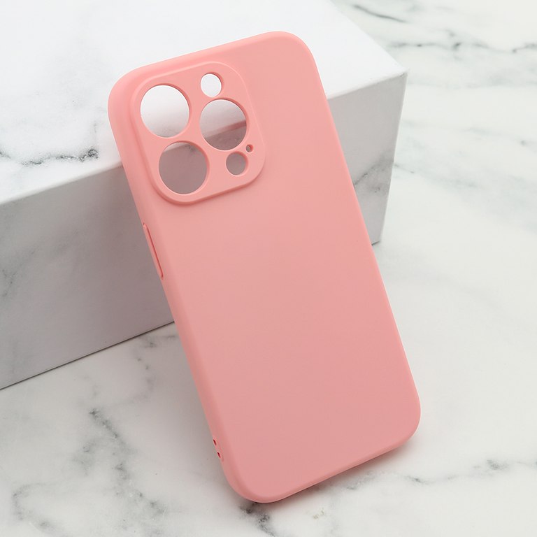 Futrola Soft Silicone za iPhone 15 Pro (6.1) roze