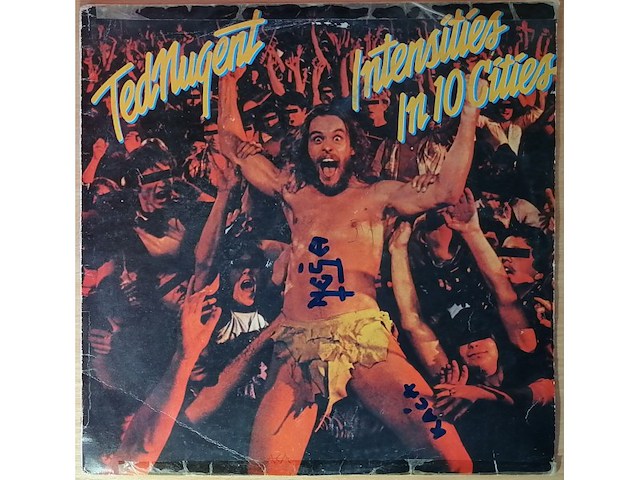 LP TED NUGENT - Intensities In 10 Cities (1981) VG-/G+