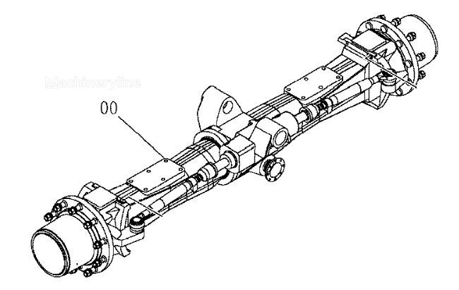 ZF 4472077091 osovina za ZX160W bagera