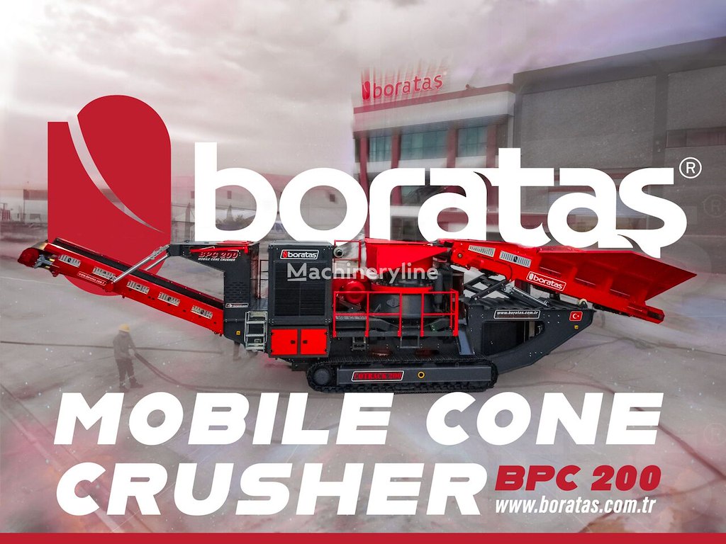 Nova Boratas Mobile Cone Crusher BPC 200 Cotrack – Tracked Hybrid konusna drobilica