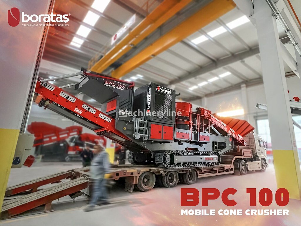 Nova Boratas Mobile Cone Crusher BPC 100 Cotrack – Tracked Hybrid konusna drobilica
