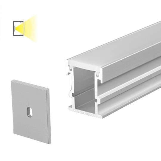 MA632 Podni ugradni aluminijumski profil za LED trake set sa difuzorom 21.3x11x2000mm Mitea Lighting