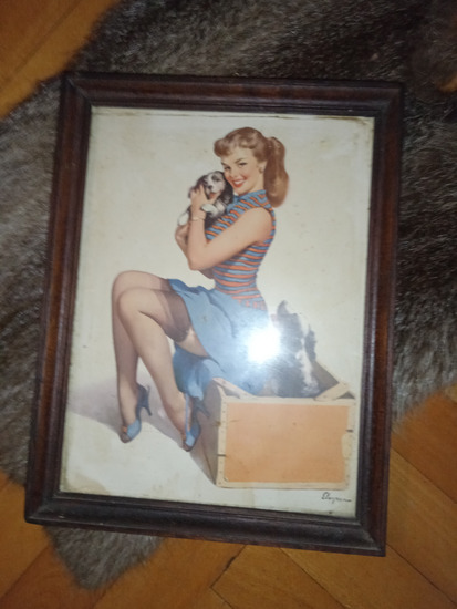 Vintage Gil Elvgren print