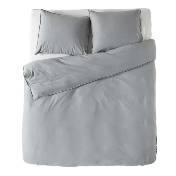Jorganska navlaka + 2 jastučnice FLANEL light grey DOUBLE
