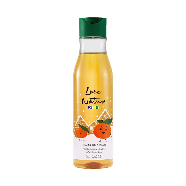 LOVE NATURE
Love Nature Kids gel za pranje kose i tela s mirisom mandarine i medenjaka