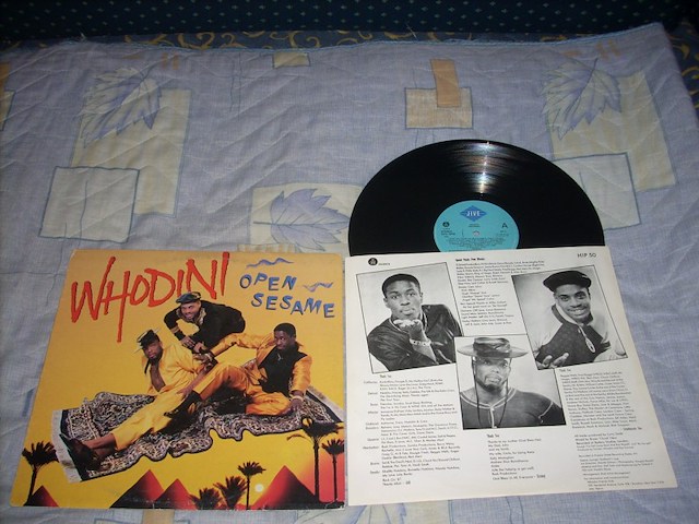 Whodini ‎– Open Sesame LP RTB 1987. Ex-/ex