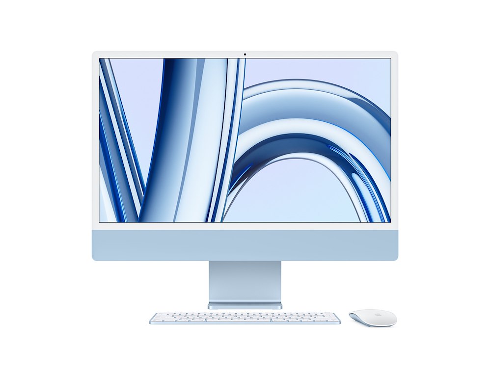 Apple iMac, mqrq3ze/a, 24, M3, 8GB RAM, 256GB, Blue, All-in-One računar, INT KBDID EK000569949