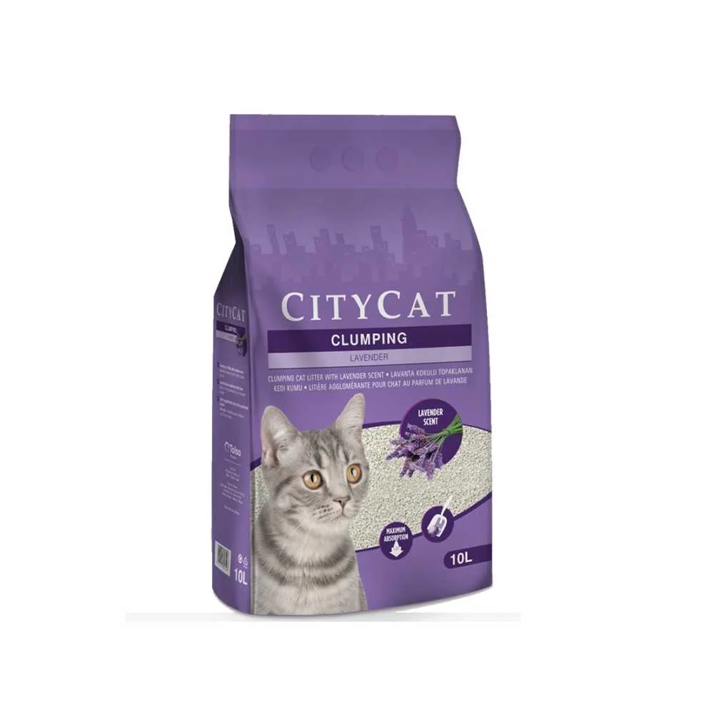 City Cat Clumping grudvajući posip Lavander 10l