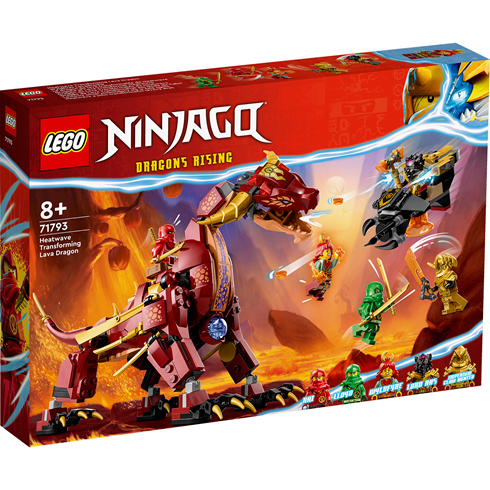 Lego Ninjago 71793 Lava zmaj transformers