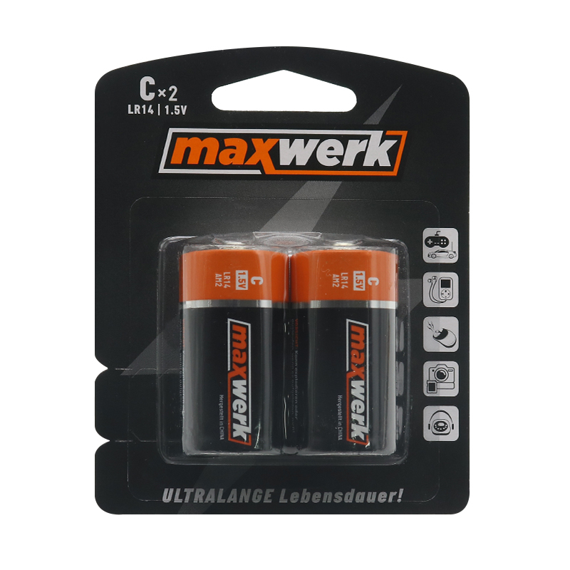 Baterija alkalna C LR14 1.5v 2/1 Maxwerk 2kom