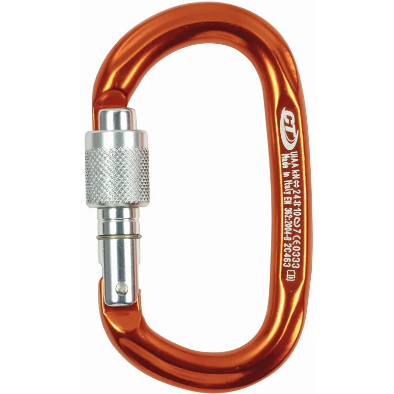 Climbing Technology Pillar SG ovalni karabiner sa bravicom narandžasti