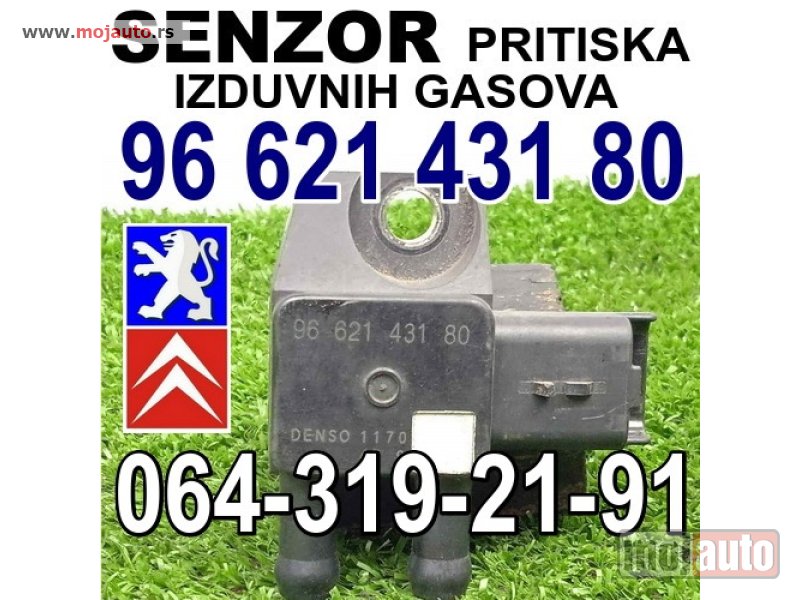 SENZOR 96 621 431 80 PRITISKA IZDUVNIH GASOVA Pežo Peugeot Citroen