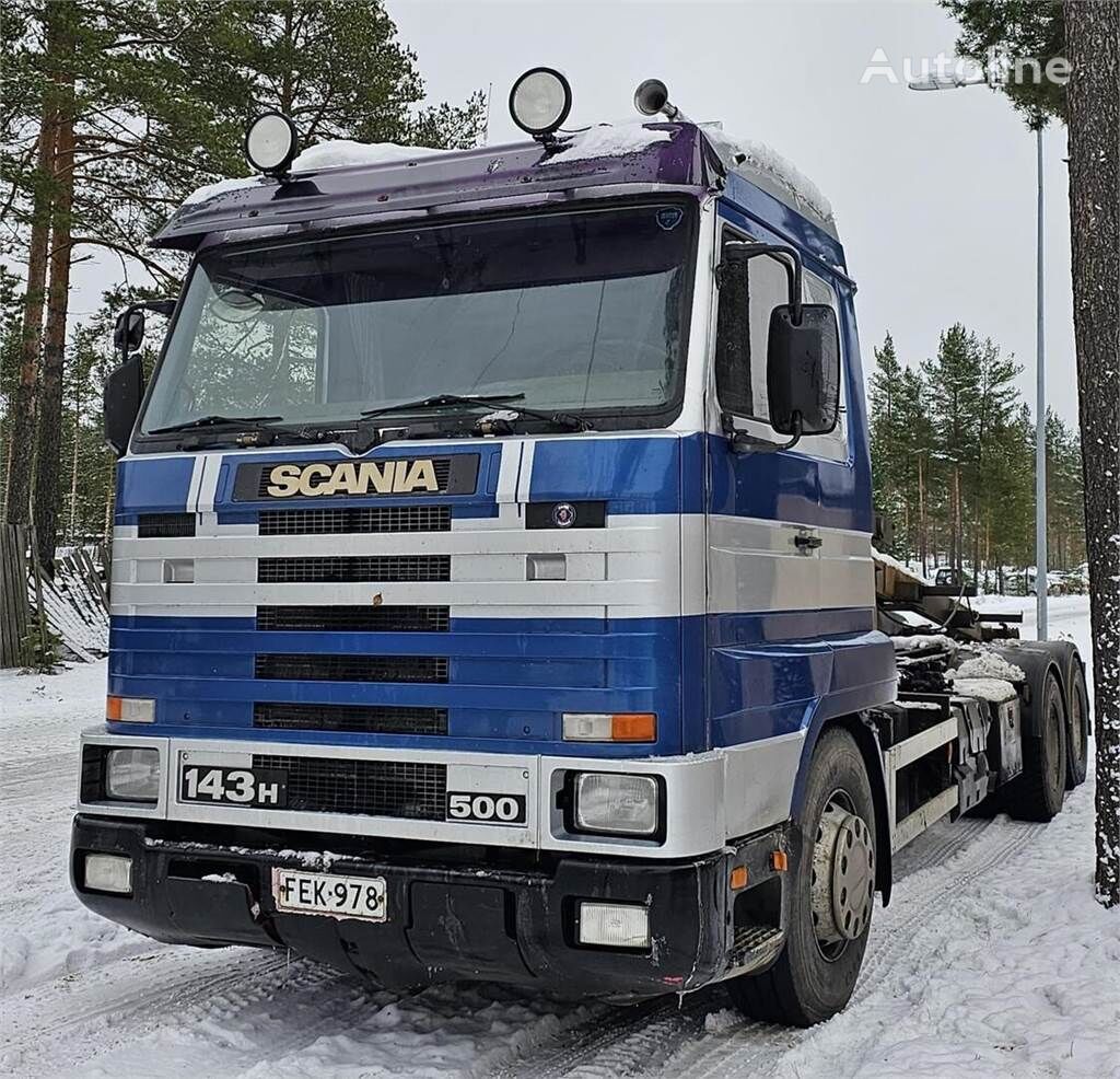 Scania 143H kamion sa kukom za podizanje tereta