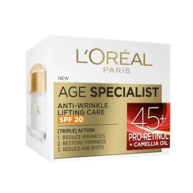 LOREAL PARIS de age 45+ dnevna krema SPF20, 50ml
