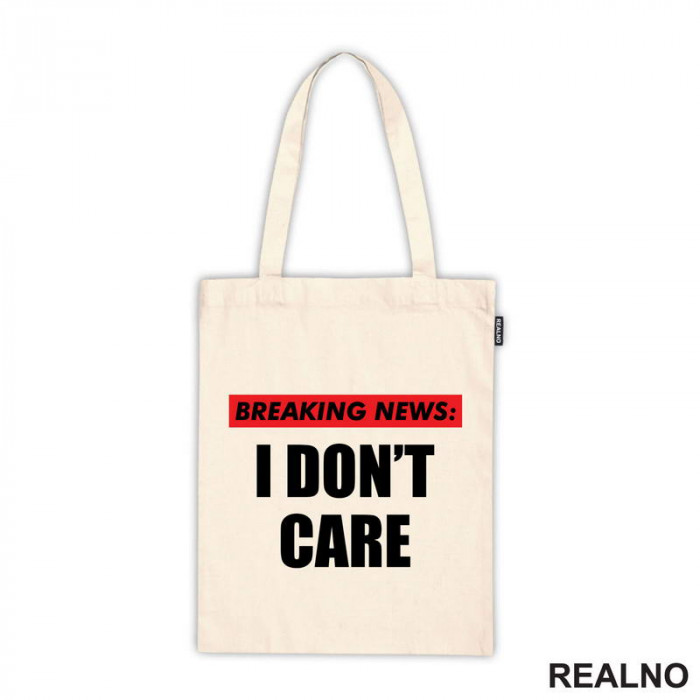 BREAKING NEWS - I DON'T CARE - HUMOR - CEGER