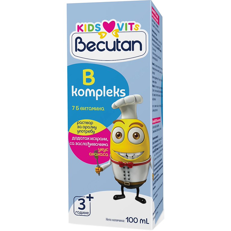 Becutan Kids Vits B kompleks rastvor 100 ml