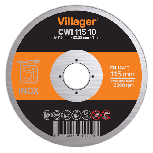 VILLAGER CWI 115 10 Rezna ploča za inoks