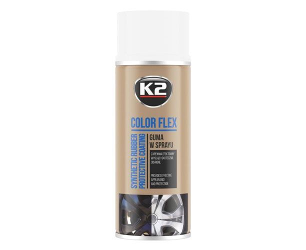 Tečna guma u boji sprej K2 Color Flex bela 400ml