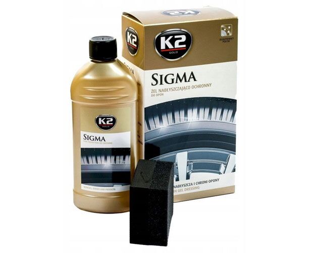 Gel za negu i sjaj guma K2 Sigma + sunđer 500ml