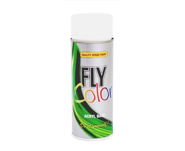 Sprej boja bela sjajna Motip FlyColor 400604 400ml