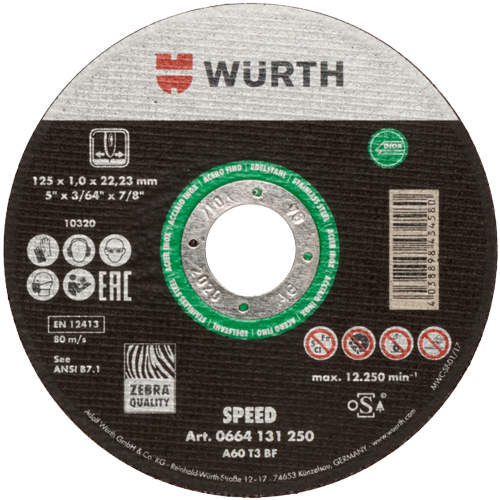 WURTH Zebra Speed 0664132301 Rezna ploča