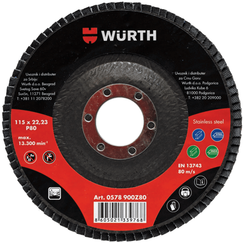 WURTH 0578900Z60 Lamelarni brusni disk