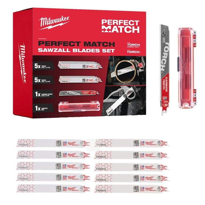 Milwaukee sawzall torch testerice za metal 12kom (4932492653)